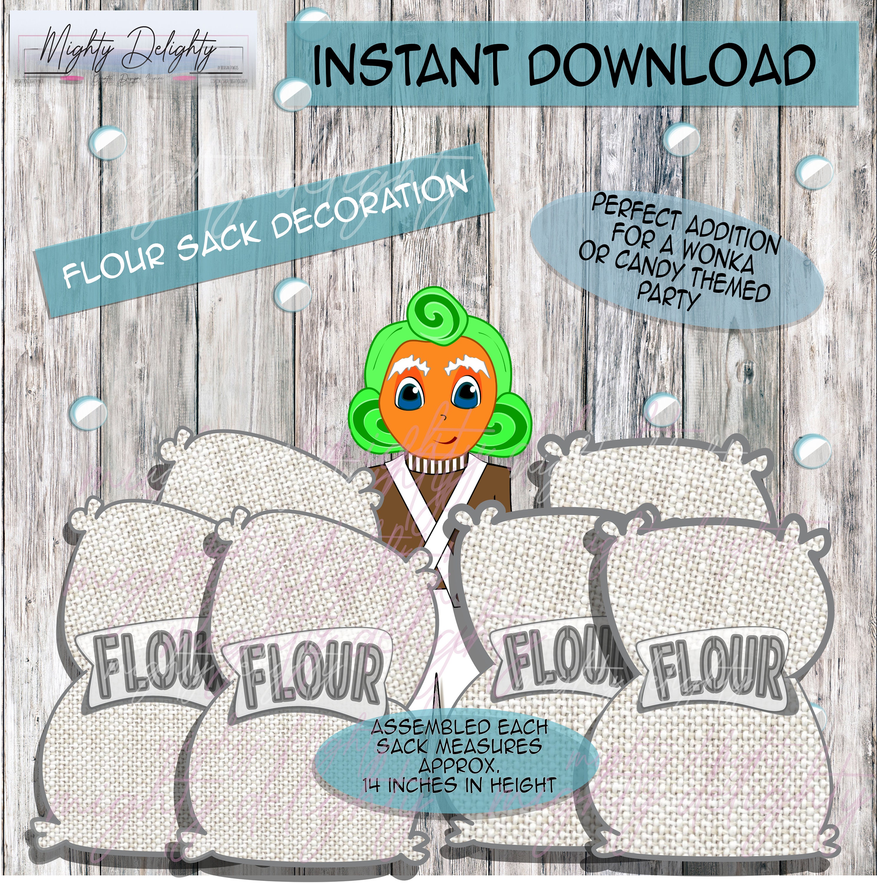 Flour Sack Oversized Decoration Print at Home - Etsy