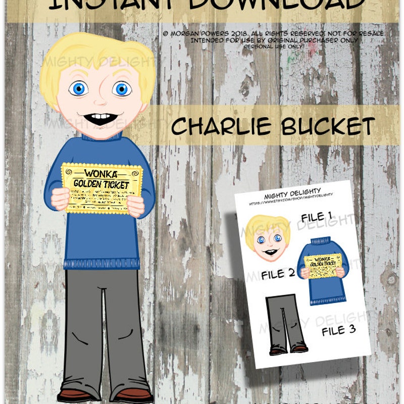 Charlie Bucket - Etsy