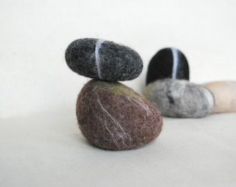 Felt Rocks - Etsy