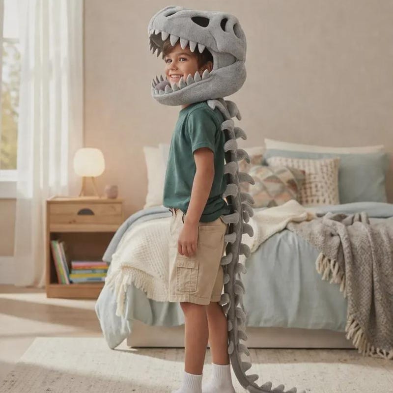 Wearable Dinosaur Skeleton Plush - Etsy