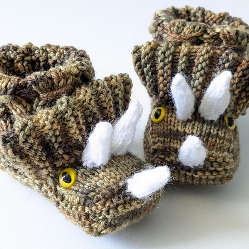 Dinosaur Slippers - Etsy UK
