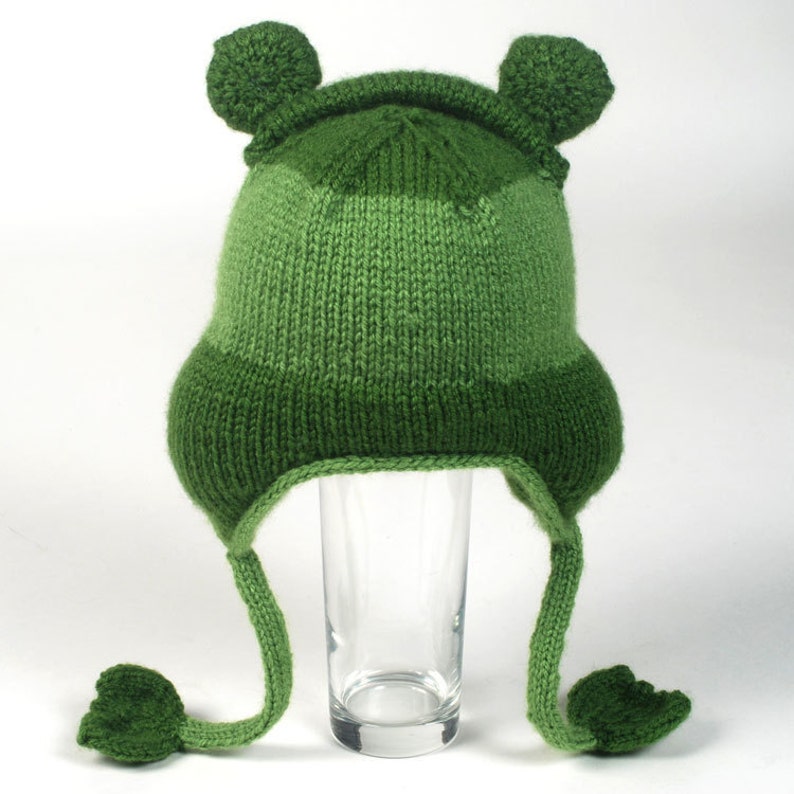 Pattern-knit Frog Hat - Etsy