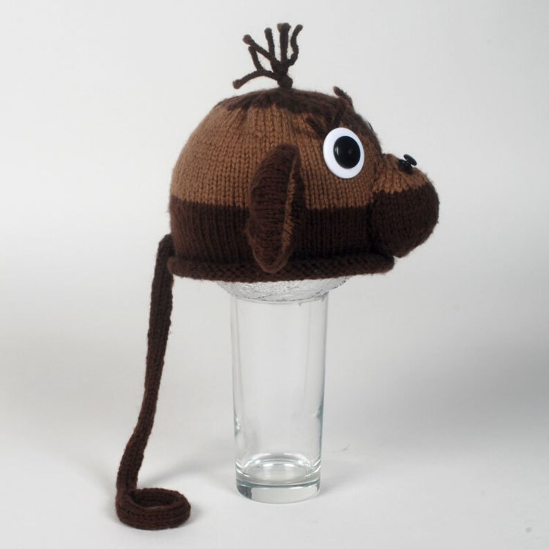 PATTERN - Knit Monkey Hat - Etsy