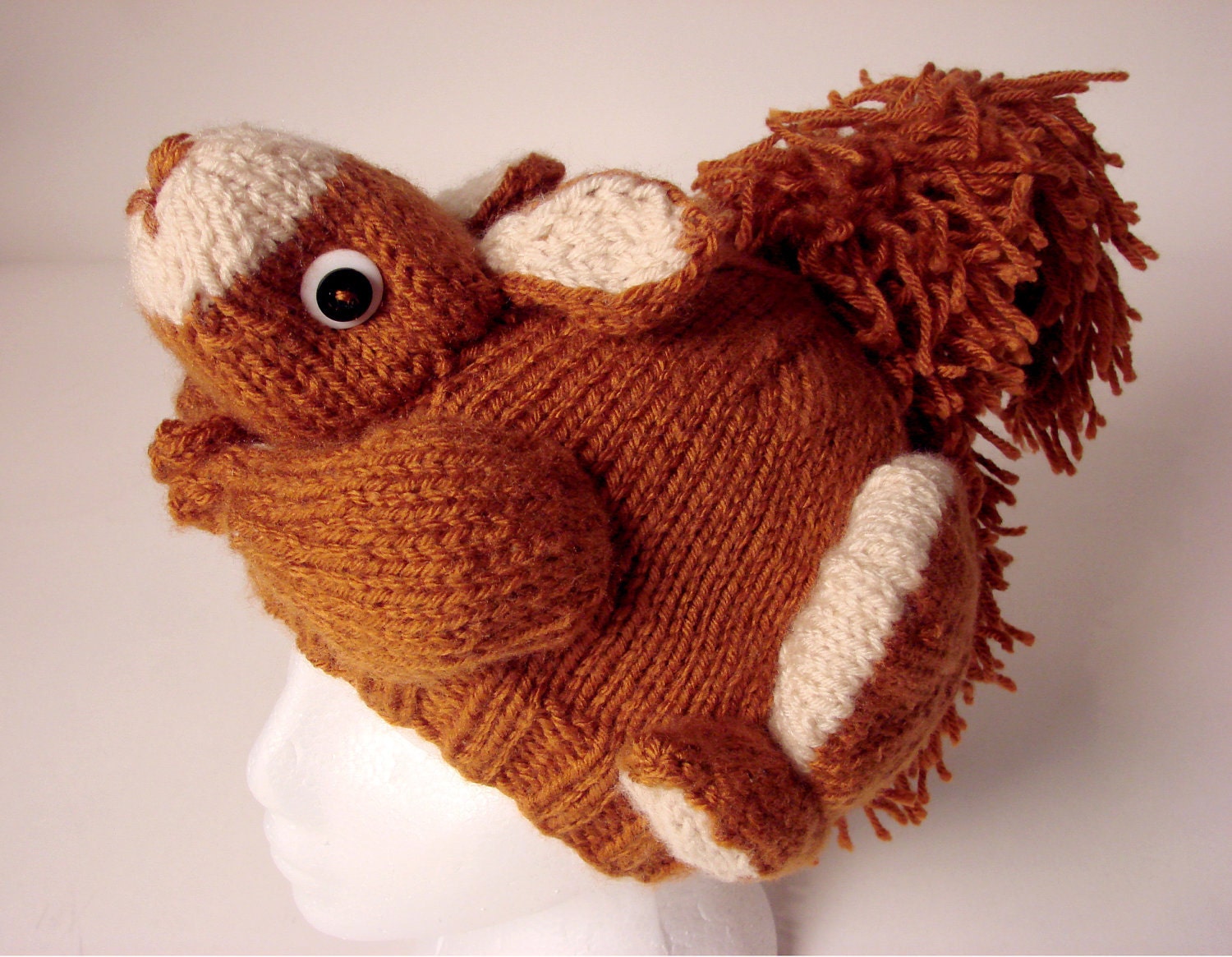 PATTERN - Knit Squirrel Hat - Etsy