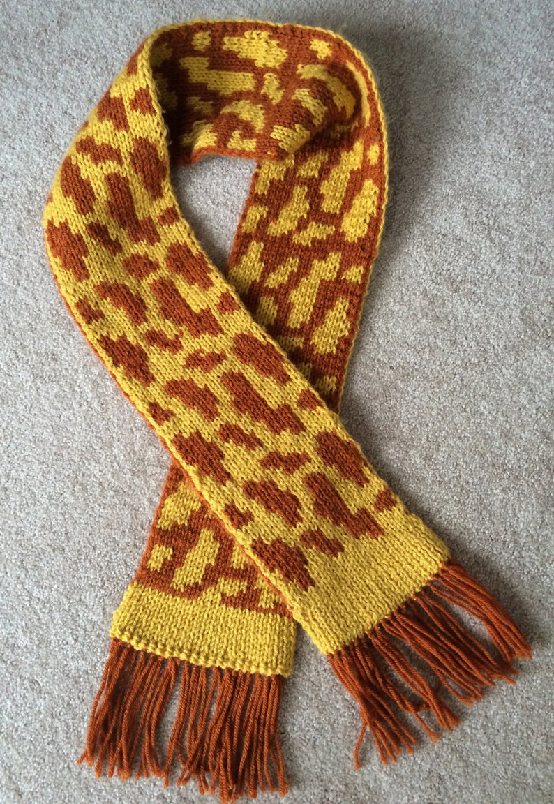 PATTERN - Giraffe Scarf Double Knit - Etsy