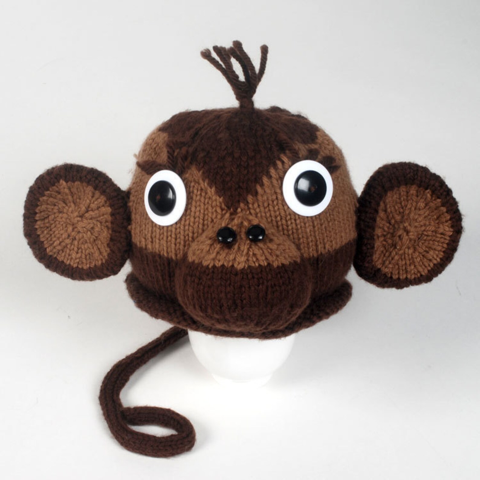 PATTERN - Knit Monkey Hat - Etsy