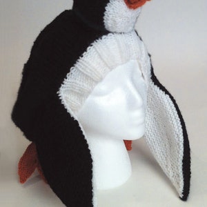PATTERN - Knit Penguin Hat - Etsy