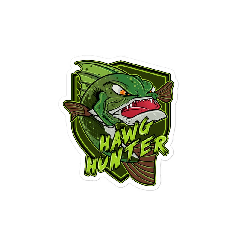 Hawg Hunter - Largemouth Bass Fishing Decal - Cool Largemouth Bass ...