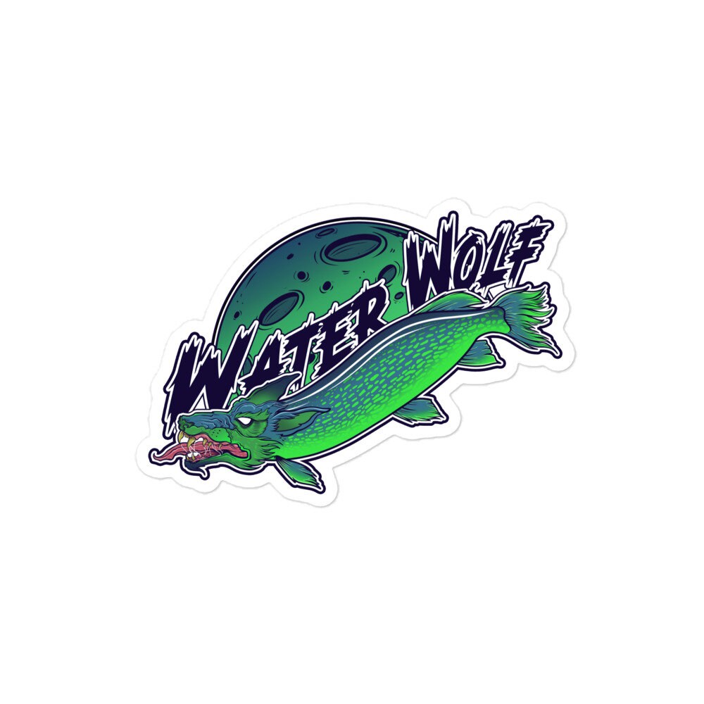 Northern Pike Water Wolf Decal Northern Pike Sticker - Etsy