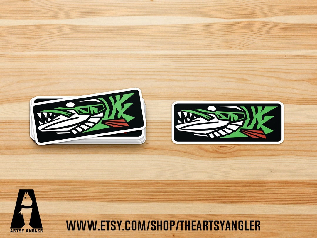 Fishing Sticker, Musky Sticker - Cool Musky Decal - Etsy