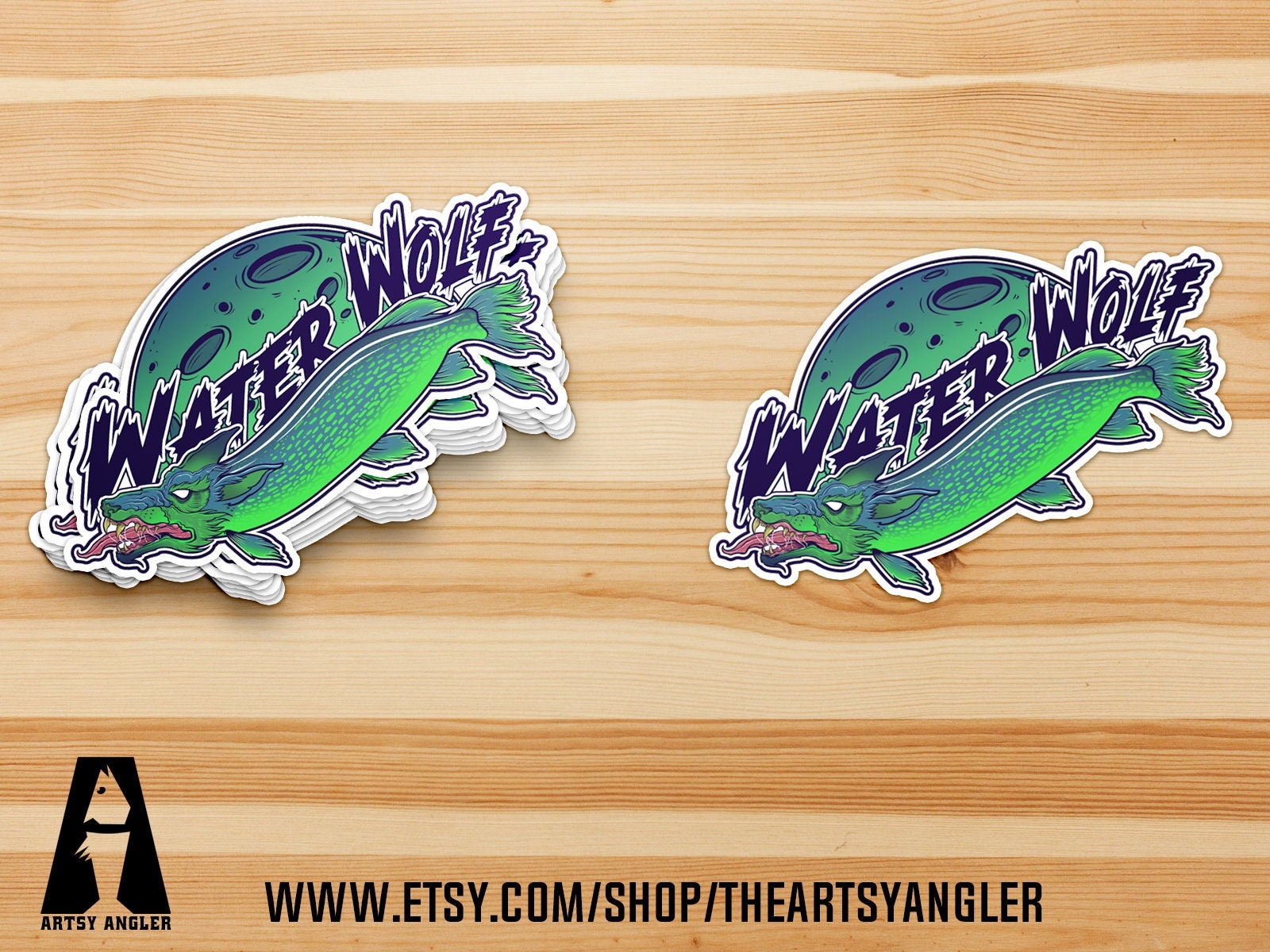Northern Pike Water Wolf Decal Northern Pike Sticker - Etsy