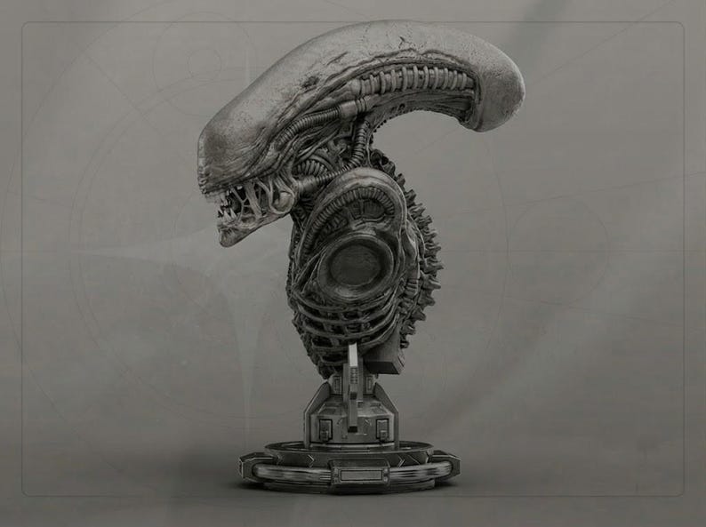 Paquete Premium Alien Xenomorph STL: Figura completa y busto / Modelo ...