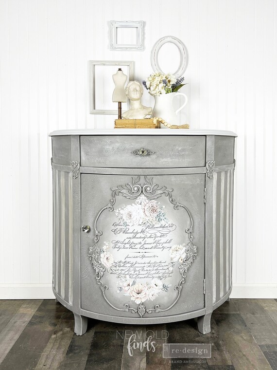 Grey/ Romantic/ French Country/ Console/ Cabinet/ Table/ Free | Etsy