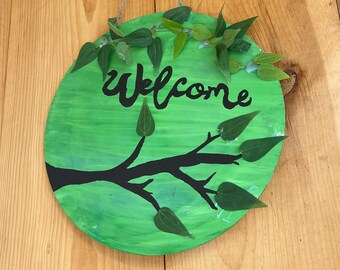Wooden Welcome Sign - Etsy