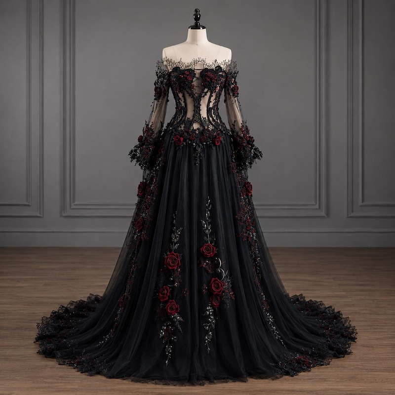Gothic Victorian Gown - Etsy