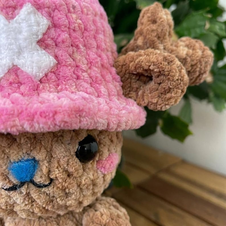 Tony Tony Chopper Crochet Pattern PDF, One Piece Amigurumi Plush, Cute ...