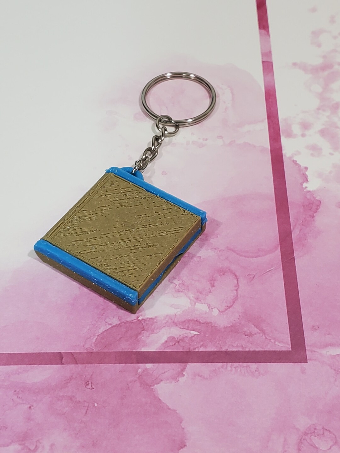 3d Printed SD Card Keychain Brown and Blue - Etsy