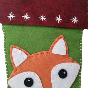 Woodland Fox Felt Stocking - Etsy