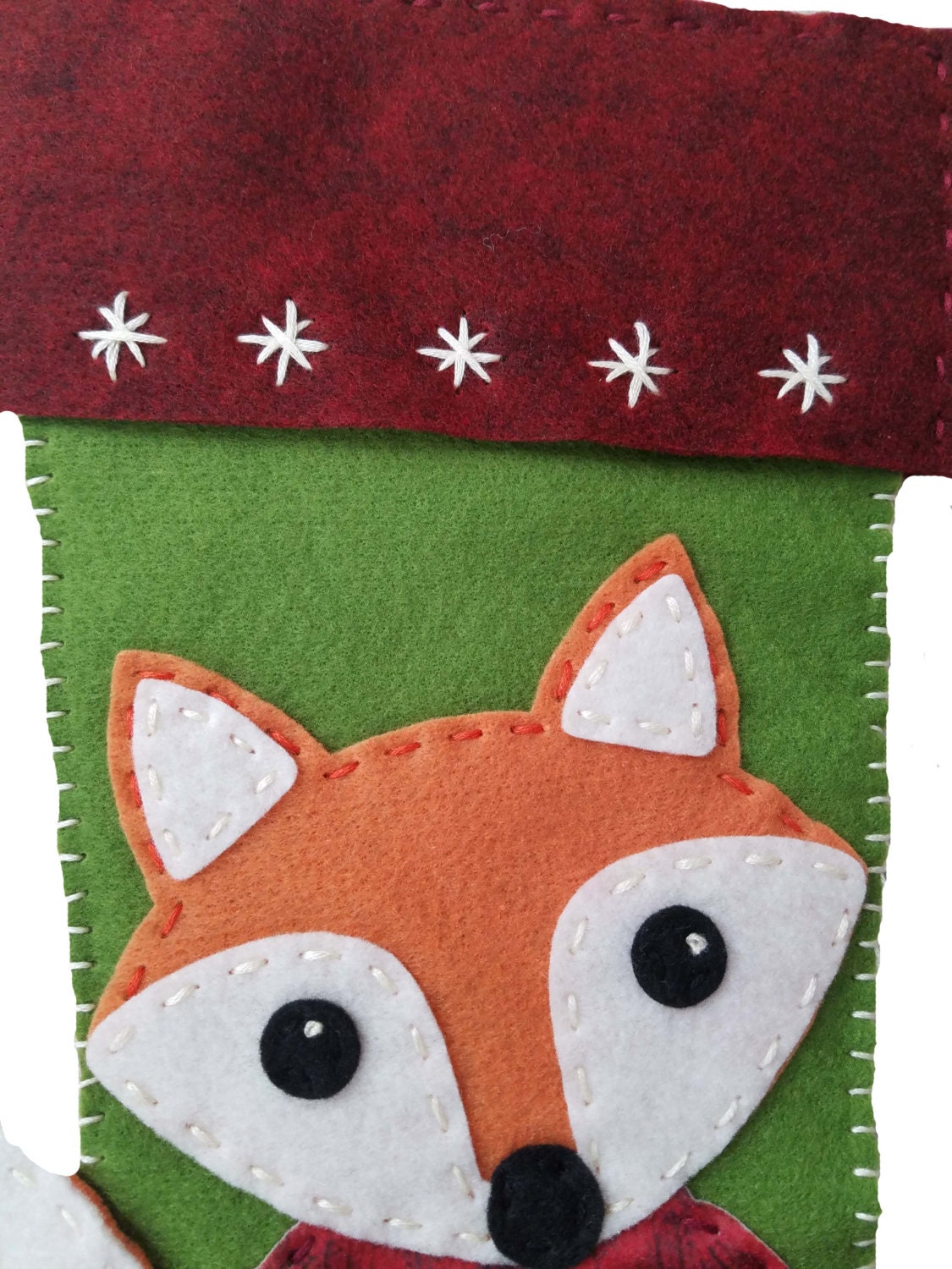Woodland Fox Felt Stocking - Etsy