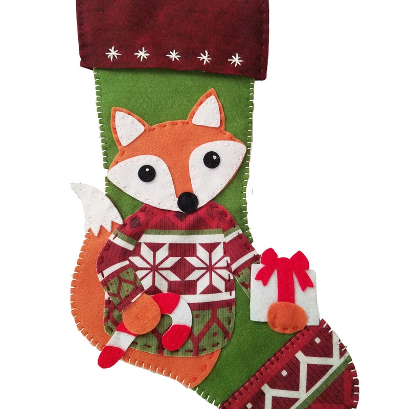 Christmas Stocking Fox - Etsy
