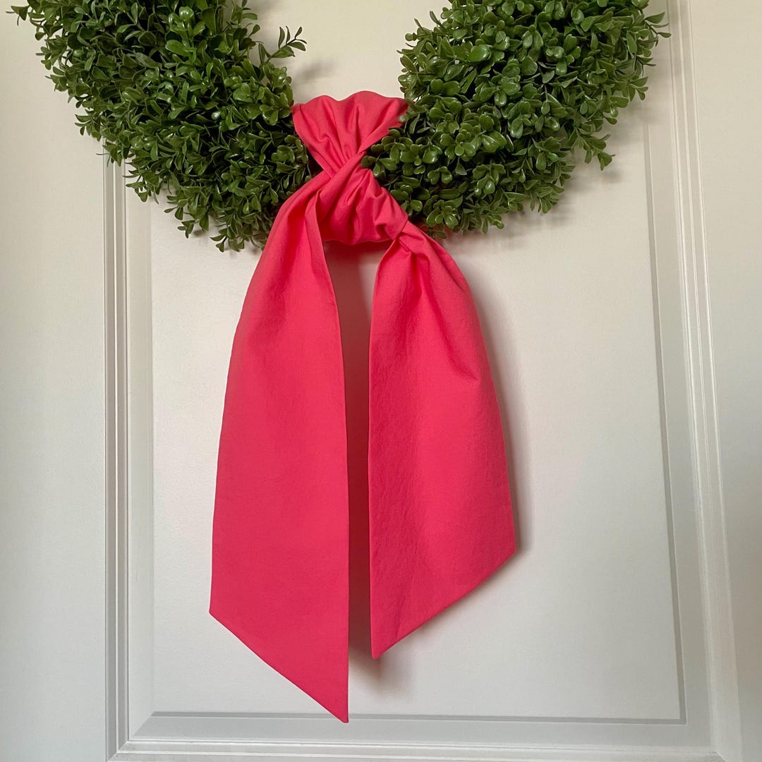 Hot Pink Wreath Sash, Blank Dark Pink Wreath Sash, Plain Pink Wreath ...