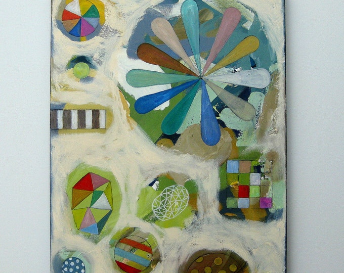 Abstract Pinwheel Painting Oil Painting Original Painting on - Etsy