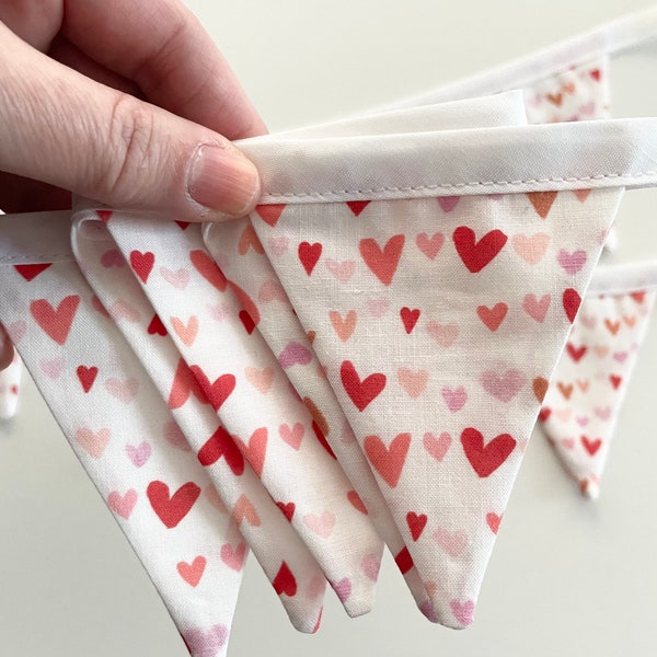 Valentine Bunting - Etsy