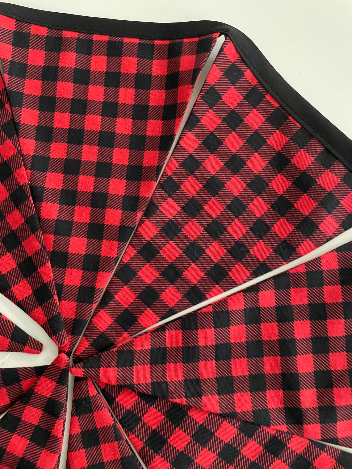 Red & Black Buffalo Plaid Fabric Bunting Banner. Buffalo Plaid - Etsy