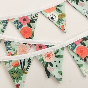 Coral and Mint Fabric Banner. Peach, Mint, Pink Banner. Orange, Mint ...
