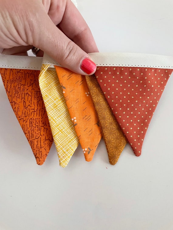 MINI Fall Fabric Banner for Wreath. Fall Mini Banner for Wall - Etsy