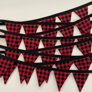 MINI Buffalo Plaid Fabric Banner. Mini Buffalo Plaid Banner. Buffalo ...