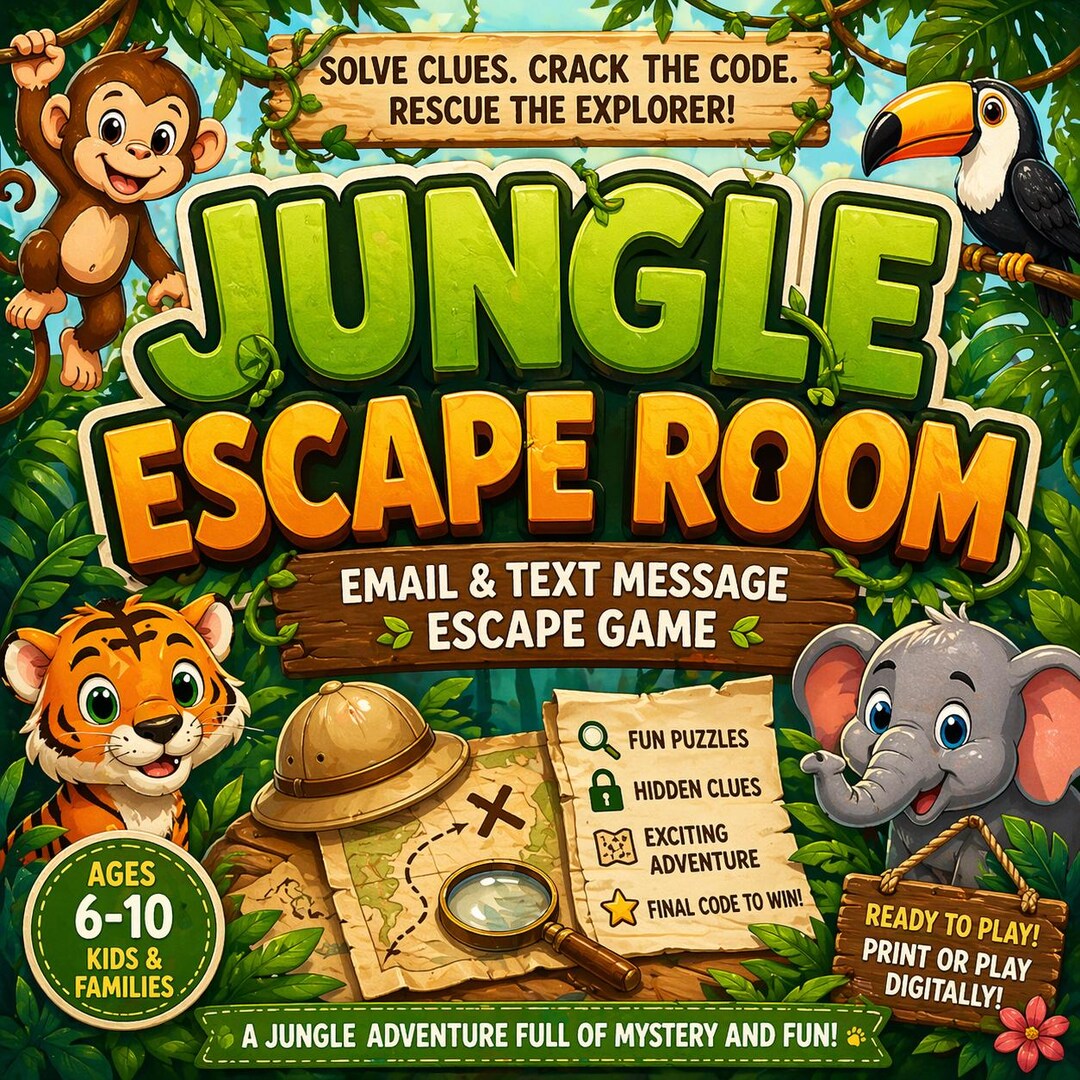 Jungle Escape Room for Kids | PDF Download - Etsy