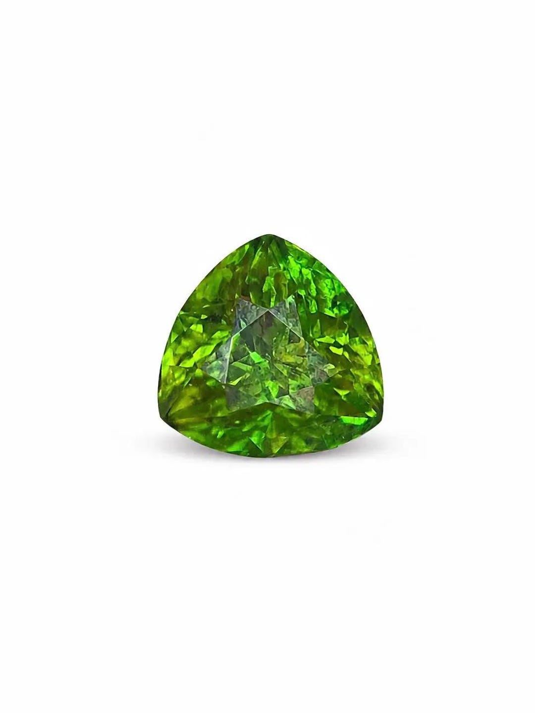 2.15 Ct Chrome Green Sphene / Titanite Flashing Fire From Skardu ...