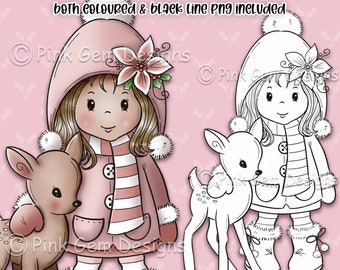 Little Black Girl. INSTANT DOWNLOAD Digital Digi Stamps. - Etsy Portugal