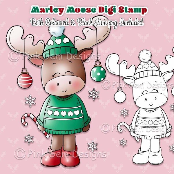 Christmas Moose - Etsy