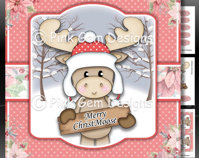 Downloadable Card Kit Ella With Heart Balloon Pink. Card - Etsy