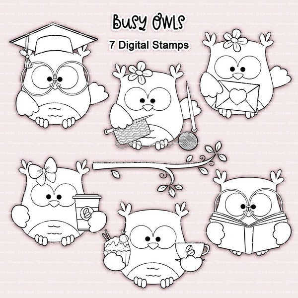 Owl Digi - Etsy