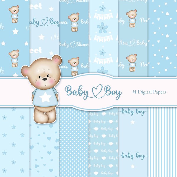 Baby Digital Paper - Etsy