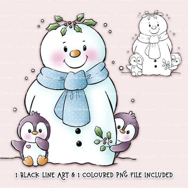 Christmas Digi Stamp - Etsy