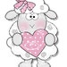 Digital Digi Stamp Love Ewe Sheep. Birthday Valentines | Etsy