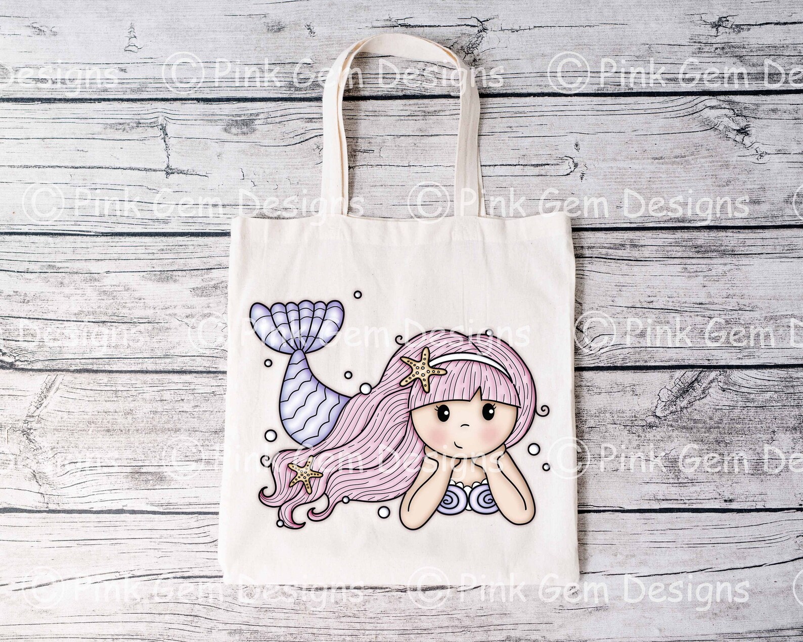 Mermaid Digi Stamp Thoughtful Mermaid Mermaid Phoebe - Etsy