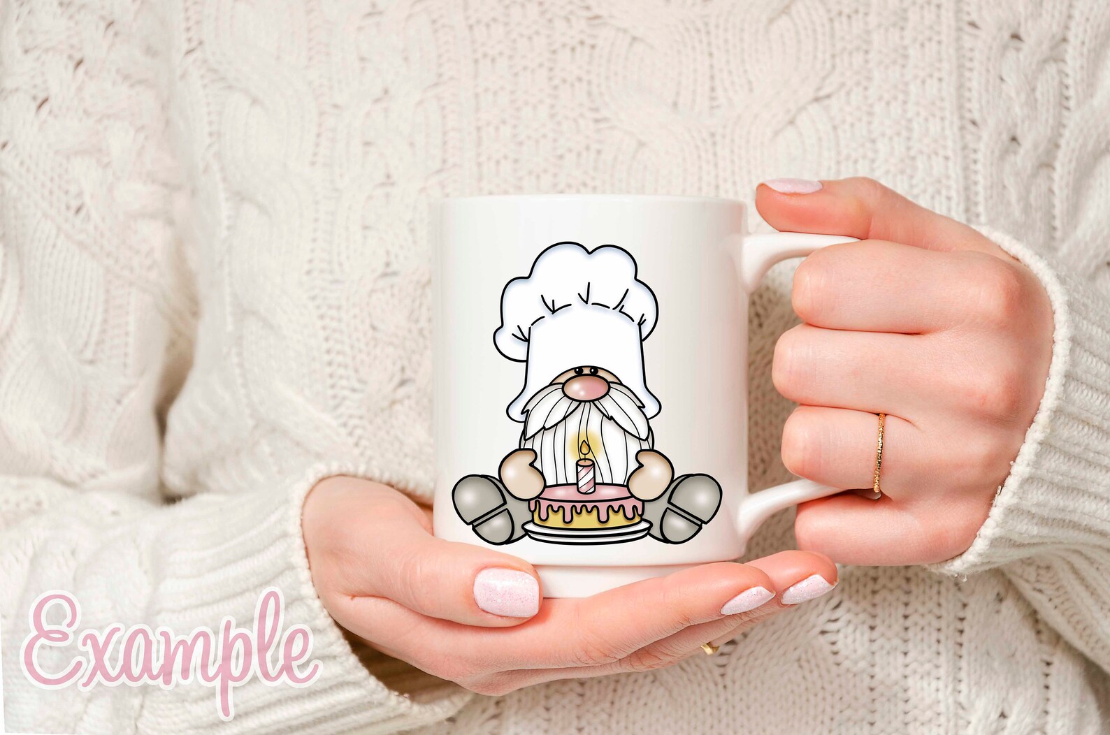 Baking Gnomes Coloured Digital Stamps Set 6 Coloured Png - Etsy