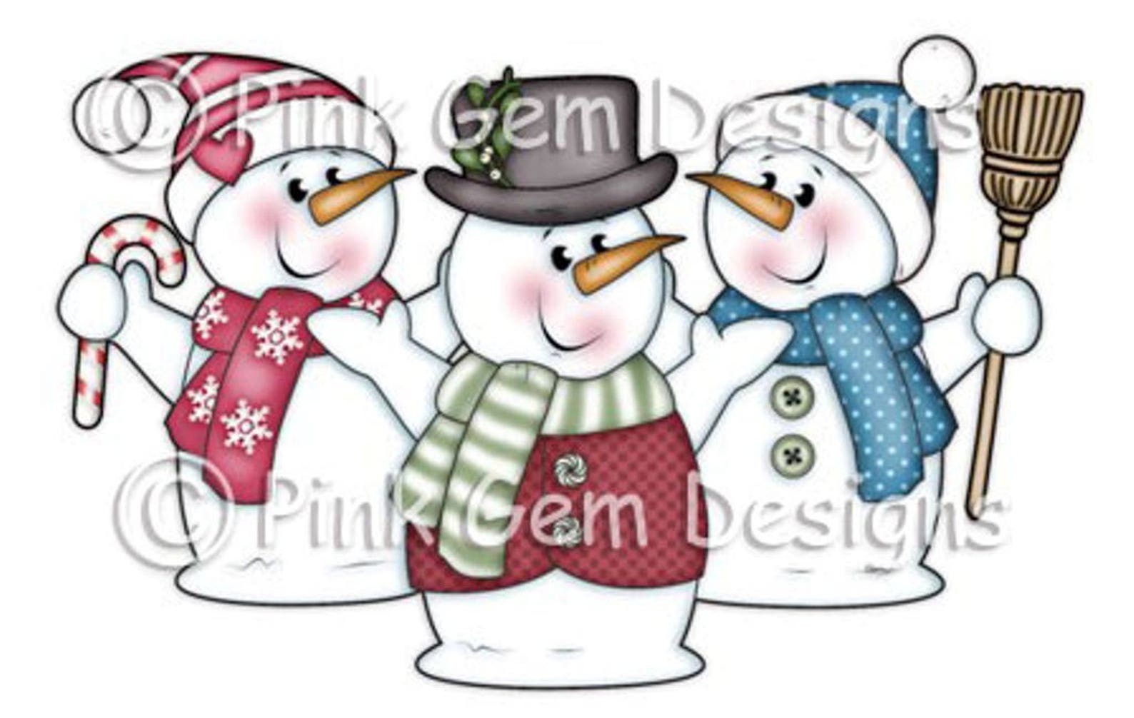 Digi Stamp 'snowmen' Snowman. Christmas - Etsy