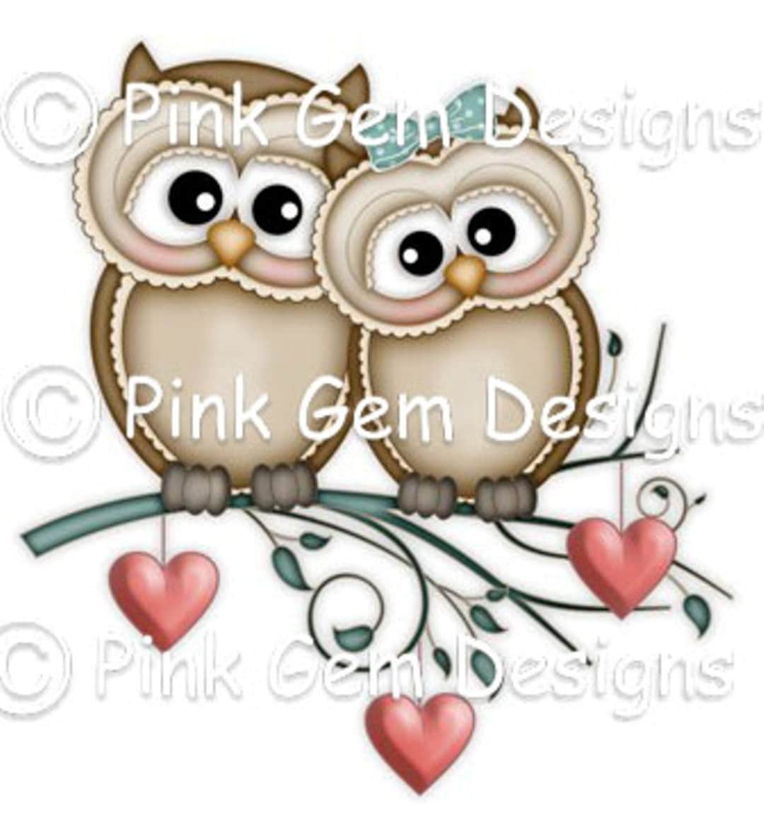 Digi Stamp Valentine Owls. Valentine/Anniversary/Engagement - Etsy Portugal
