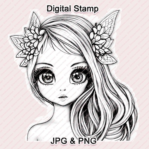 Fairy Digi Stamps - Etsy