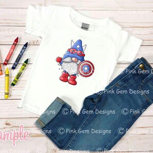 Digi Stamp Super Hero Gnome, Digital Stamp, Digistamp, 1 Pre Coloured ...