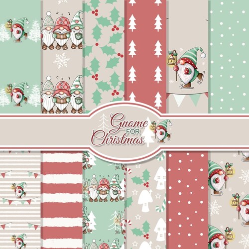 Christmas Digital Paper Holiday Scrapbook Papers Snowflake - Etsy