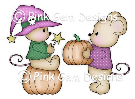 Digi Stamp 'Halloween Mice' Mouse Mice Makes Cute | Etsy
