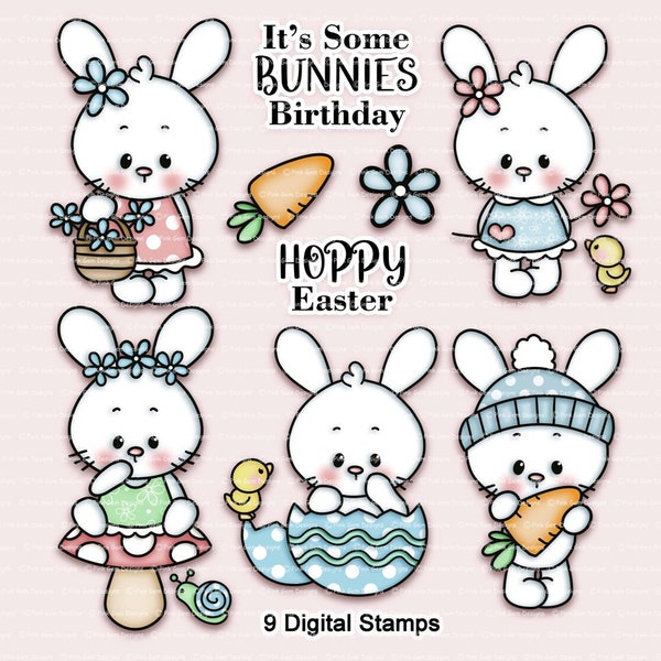 Easter Digital Stamp - Etsy