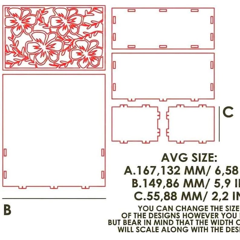 3D Planter Box SVG Bundle | Modern Laser Cut Files (digital Download ...